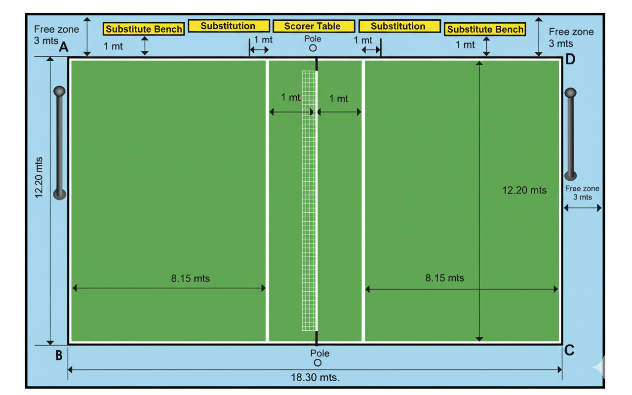 Throwball: How Many Players, Court Measurement, Skills & Rules - SPORTS ...